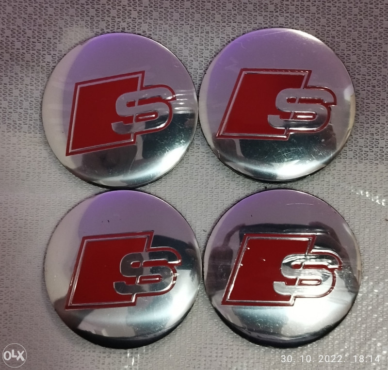 AUDI S line znak/sticker/cep felgi set 4 komada 55 mm - Znakovi za ...