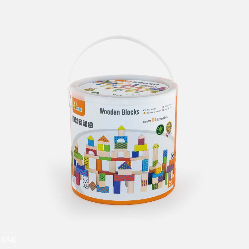 Viga drvene kocke kockice slagalice 100 komada NOVO - Igre i igračke ...