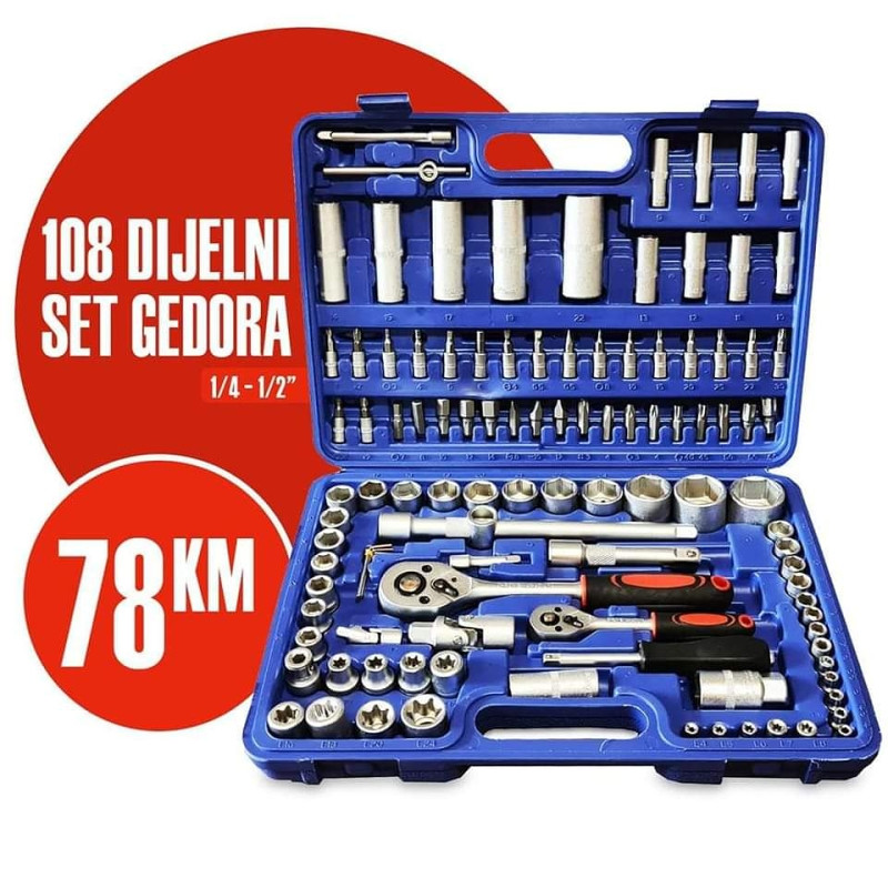 108 DIJELNI SET GEDORA - Gedore i ključevi - OLX.ba