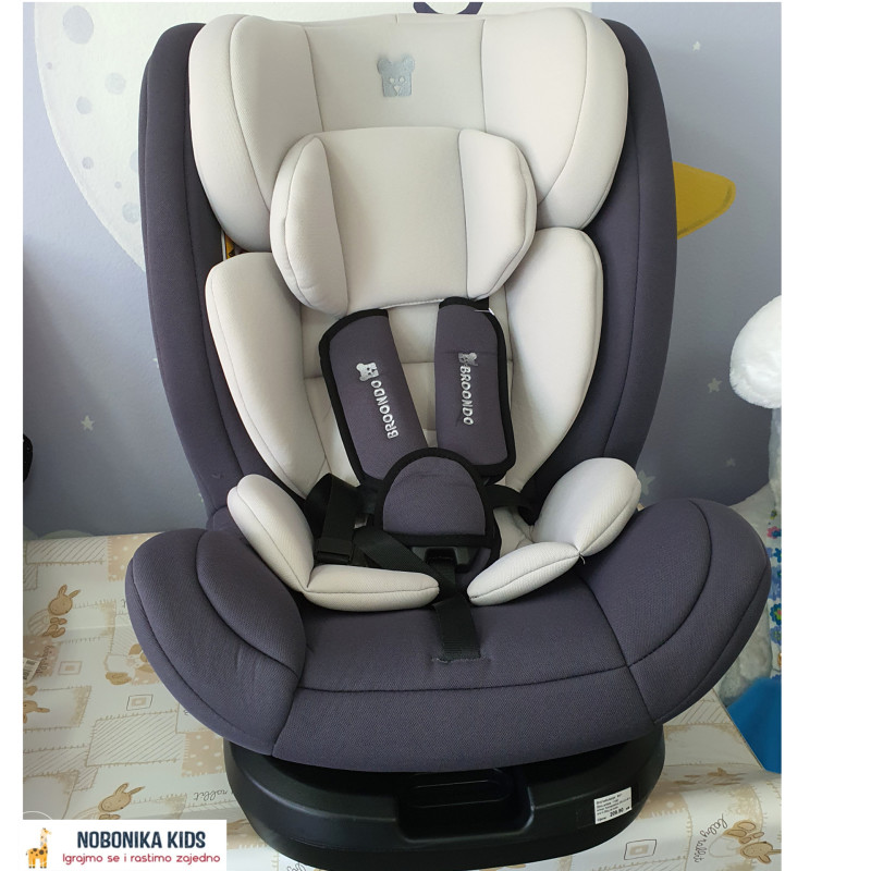 Autosjedalica autosjedalo rotaciono ISOFIX 0-36kg siva - Autosjedalice ...