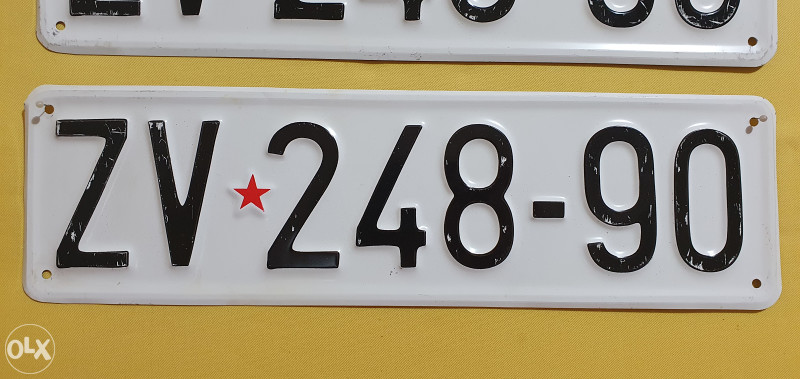 Stara tablica stare tablice - Tablice za vozila - OLX.ba