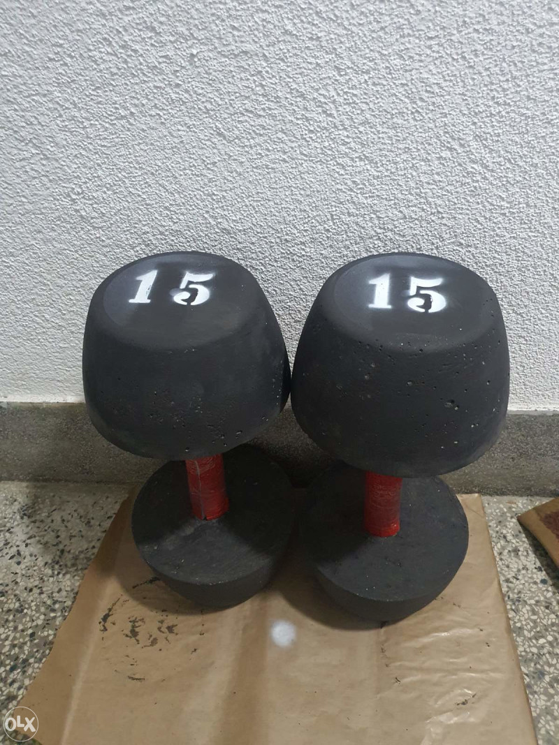 Betonske bučice od 30kg (2x 15kg) - Tegovi - OLX.ba