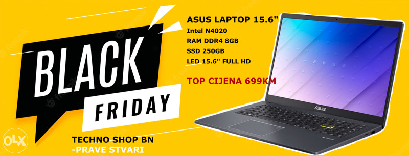 BLACK FRIDAY LAPTOP ASUS 8GB 15,6" Peacock Blue - Laptopi - OLX.ba