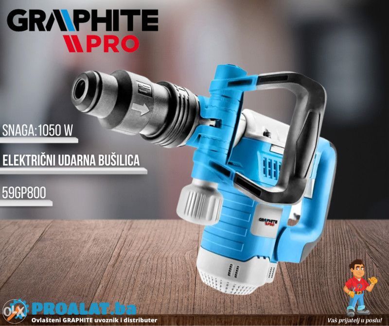 GRAPHITE PRO Električni udarna bušilica SDS Max 59GP800 - Bušilice - OLX.ba