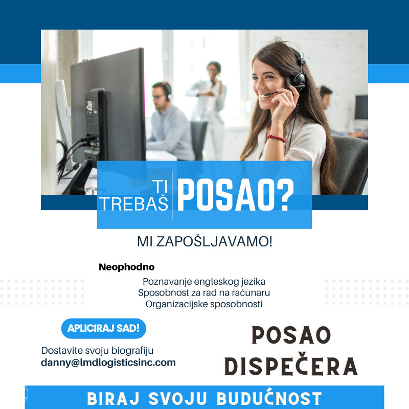 Posao - Dispecer (Dispatch) - Transport, logistika i špedicija - OLX.ba