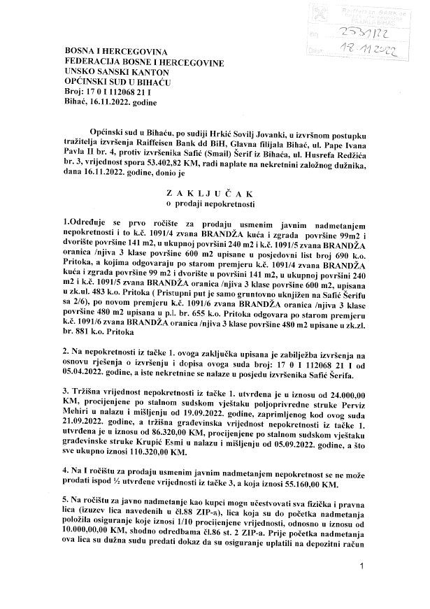 Prodaja kuce i dvorista - Pritoka - Bihac - Kuće - OLX.ba