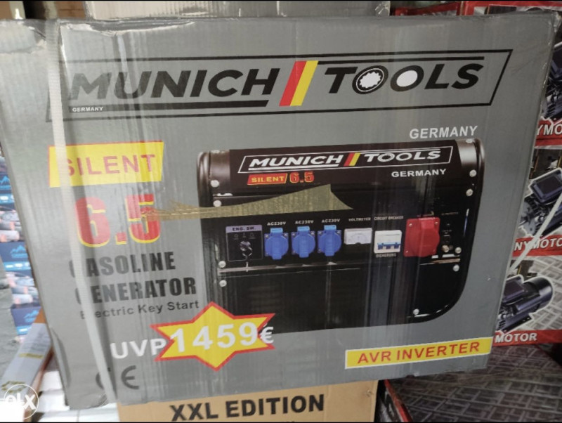 Agregat za struju Munich Tools 6,5kw - na kljuc - Elektromotori i ...