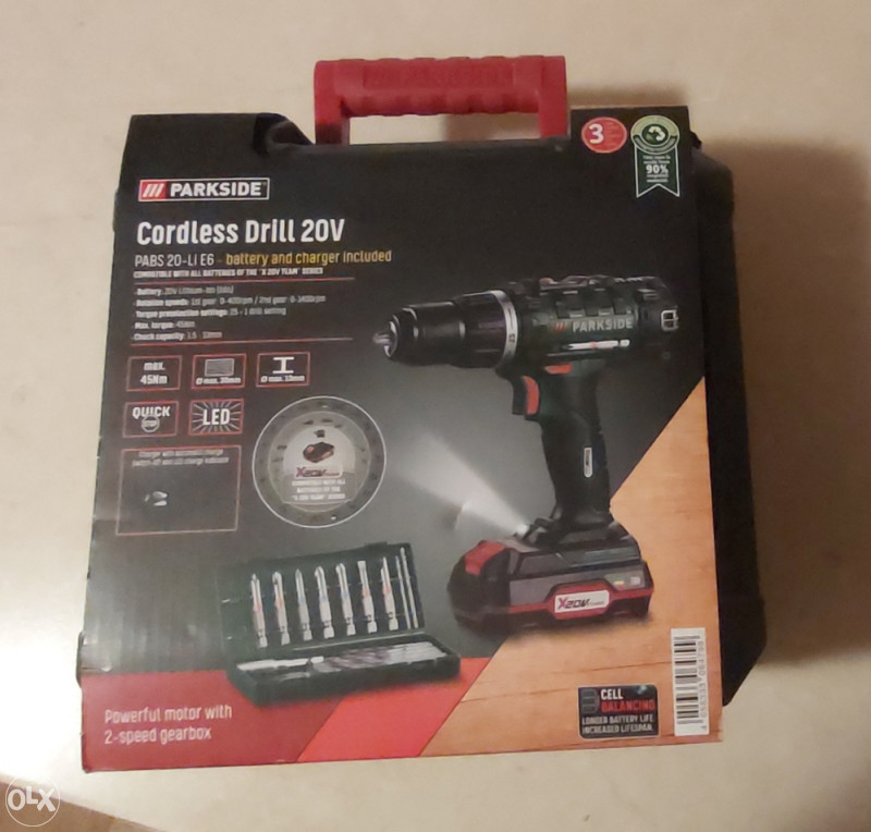 Aku busilica PARKSIDE NOVO ZAPAKOVANO - Bušilice - OLX.ba