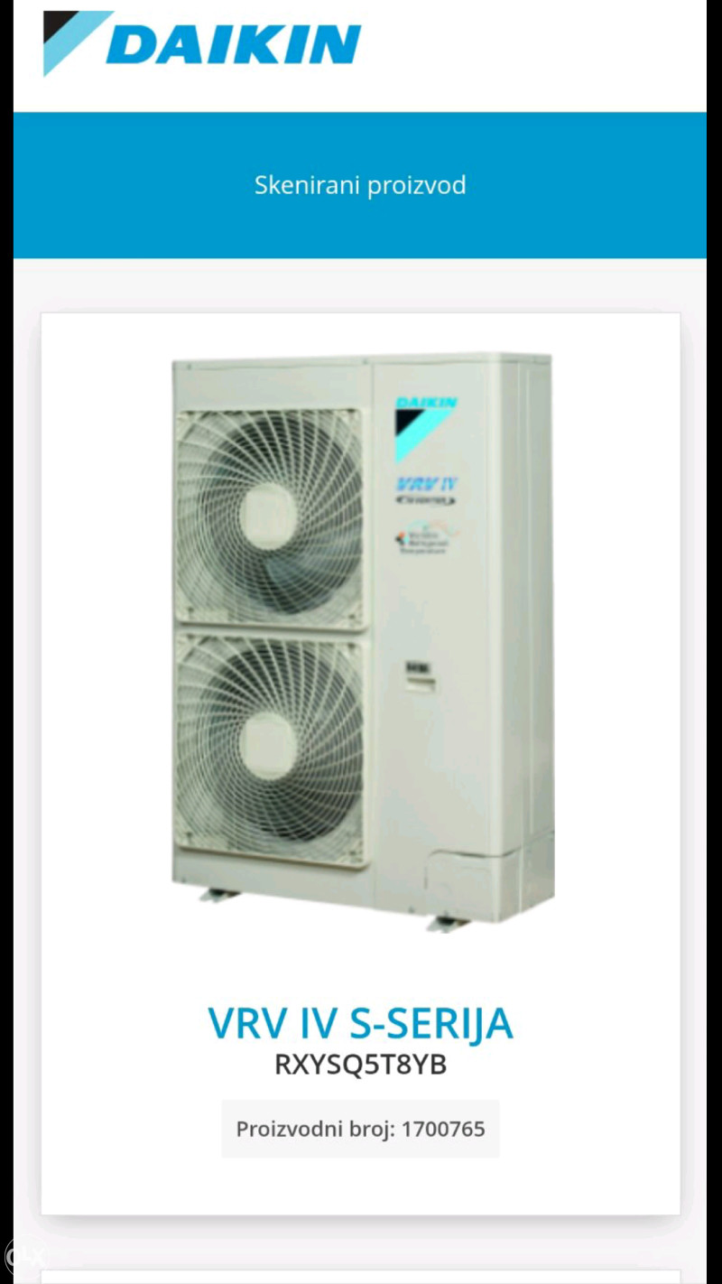 Daikin VRV IV Toplotna pumpa na zrak i vodu inventer - Klima uređaji - OLX.ba