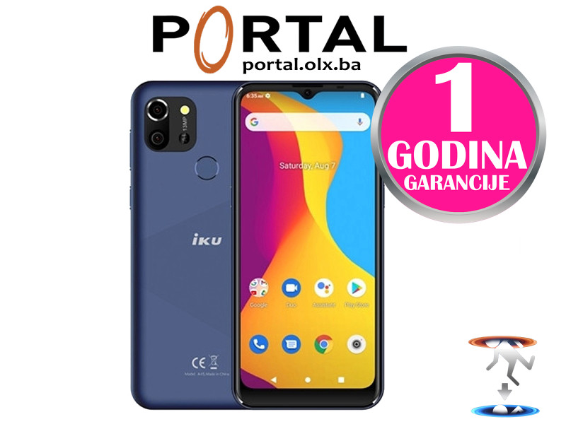 IKU A45 BLUE 3/32GB |staklo silikon - Mobiteli - OLX.ba