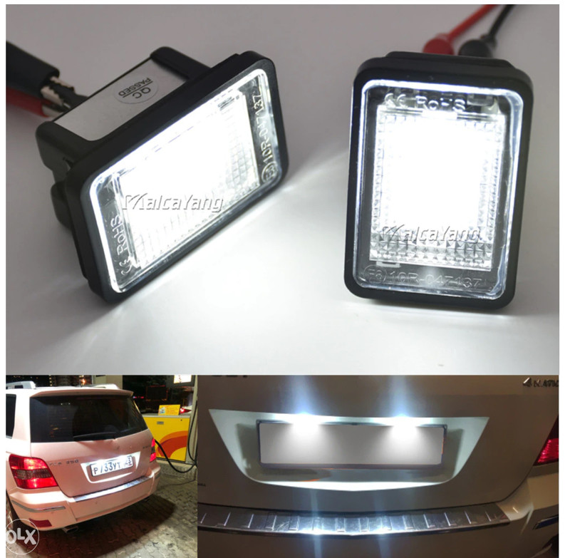 LED osvjetljenje tablica Mercedes GLK X204 GLK350 GLA - Svjetla tablica ...