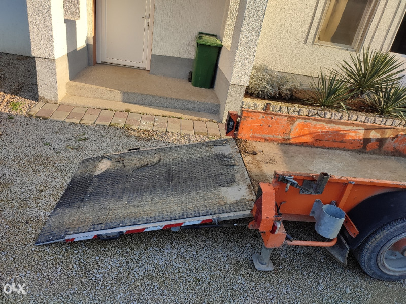 Auto prikolica labudica mini bager gradjevinske masine - Prikolice - OLX.ba