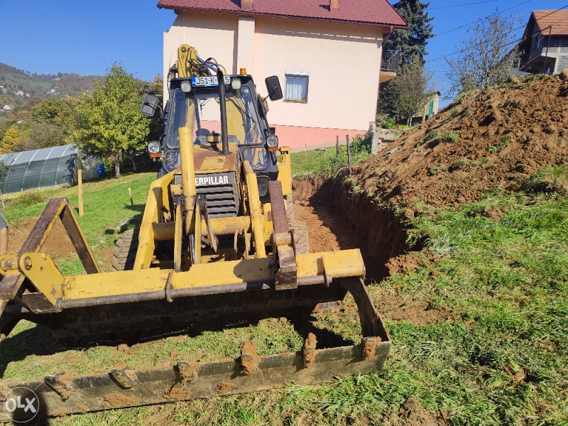 Skip,kombinirka,bager cat caterpillar 428 b - Kombinirke - OLX.ba