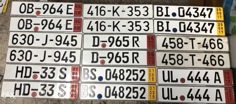 Stare i nevažeće registarske tablice - Tablice za vozila - OLX.ba