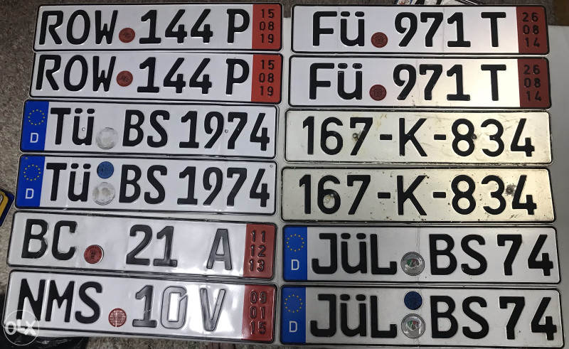 Stare i nevažeće registarske tablice - Tablice za vozila - OLX.ba