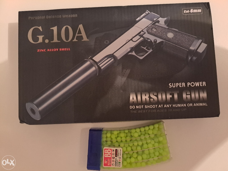 Airsoft Pistolj G.10A 6mm! FULL METAL - Airsoft puške/pištolji - OLX.ba