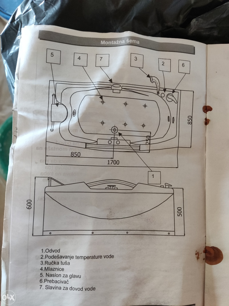 Hidromasažna Kada Jacuzzi jakuzi jacuzi 70 x 170cm - Jakuzzi - OLX.ba